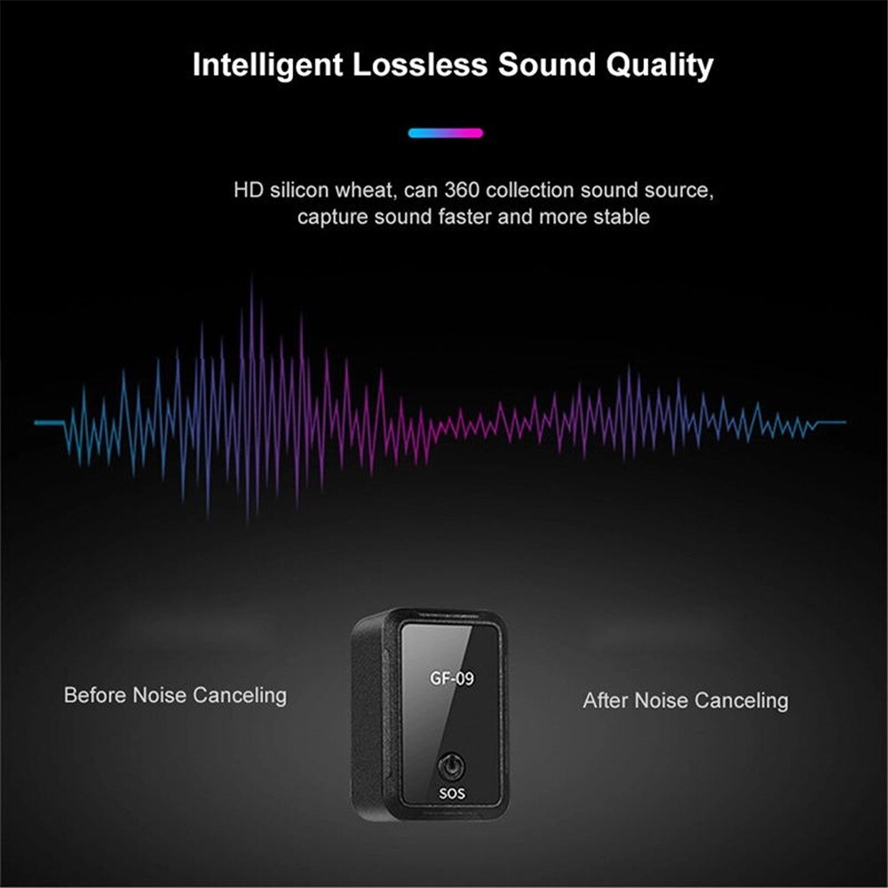 GF09 Mini GPS Locator App Control Anti-lost Device Car Tracker Magnet ...