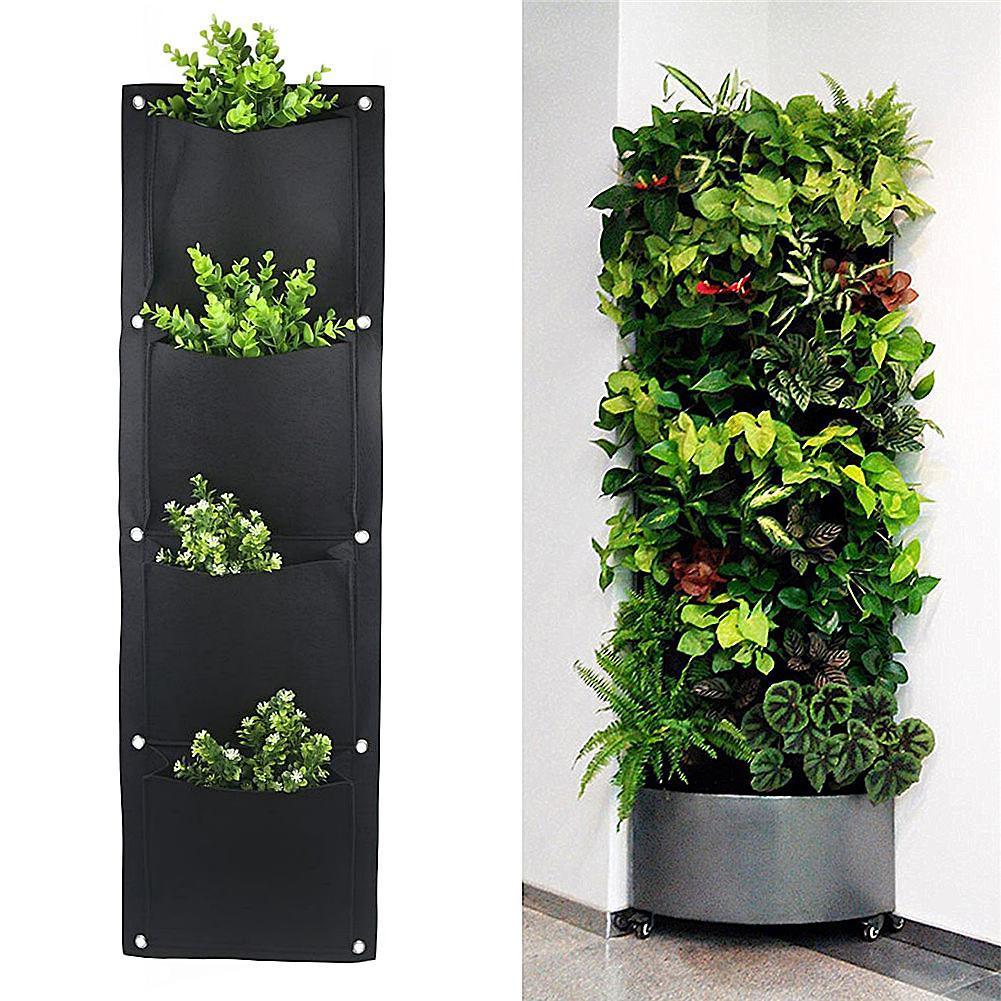 Greenhouse Felt Vertical Planter Garden Wall Mounted Root Garden Grow ...