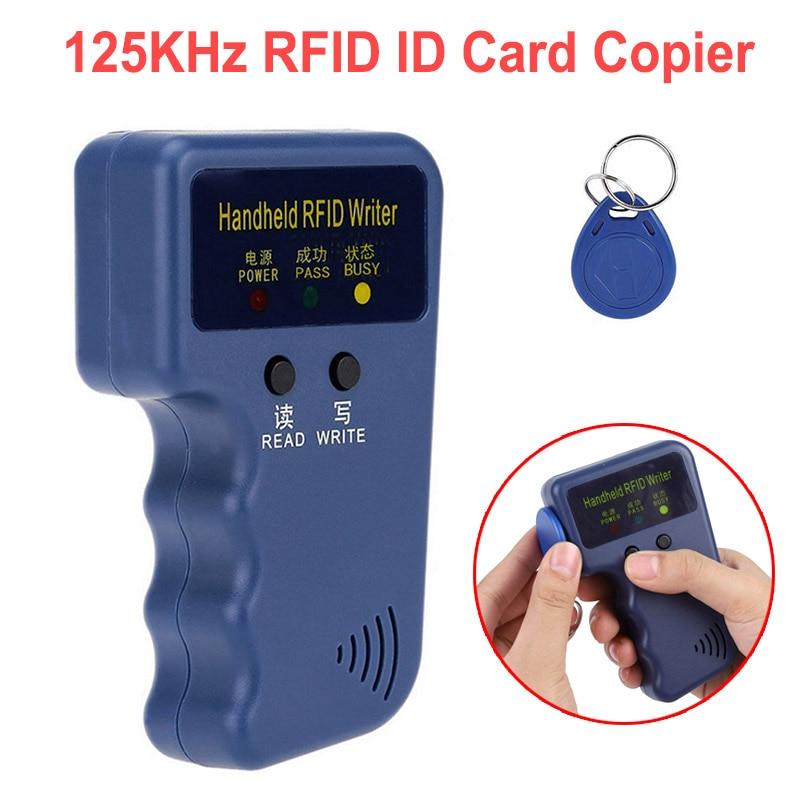 Handheld ID Card 125KHz EM4100 RFID Copier Writer Duplicator Program ...