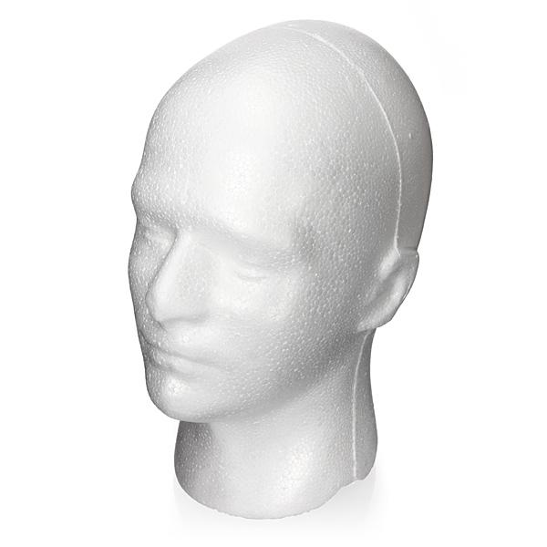 Male Styrofoam Foam Mannequin Stand Model Display Head – usadino