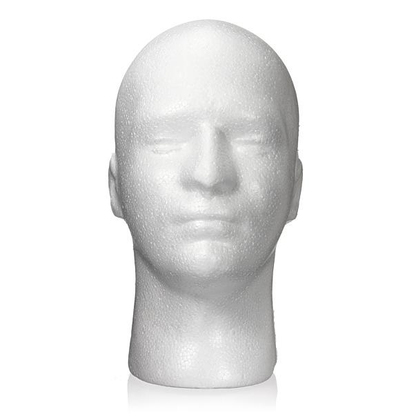 Male Styrofoam Foam Mannequin Stand Model Display Head – usadino