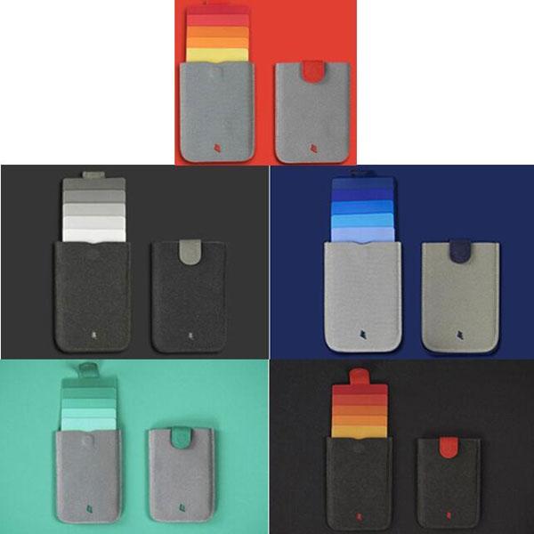 Multifunction Waterproof Card Holder Stack Up Pull Out Slim Wallet Gra ...