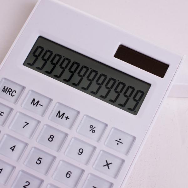 Solar Energy Slim 12 Digital Crystal Keyboard Dual Power Supply Calcul ...