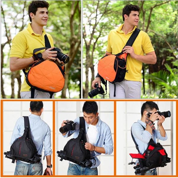 Caden K1 Triangle Shoulder Camera Bag Lite Version - Black – usadino