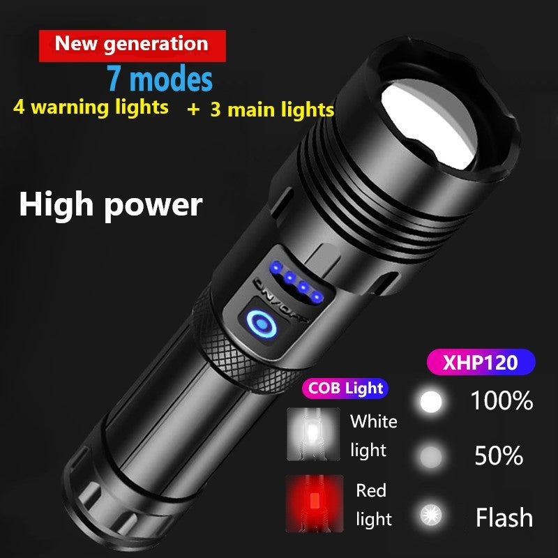 Super Zoom XHP120 Powerful LED Torch 4 CORE 100000 Lumens High Power T ...