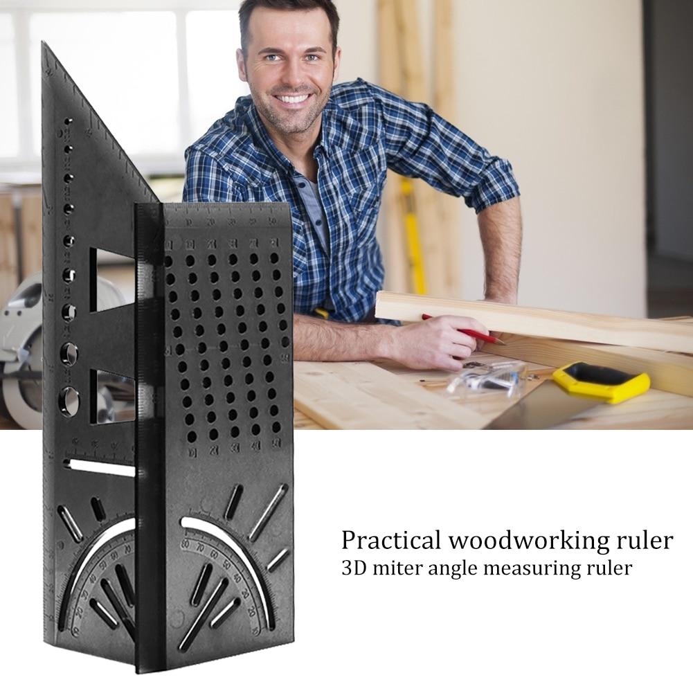 Woodworking Scribe Mark Line Gauge T-Type Ruler 45+90 Degree Metric M ...