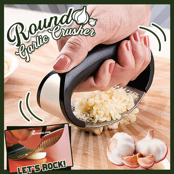 Stainless Steel Garlic Press Round Garlic Crusher – usadino