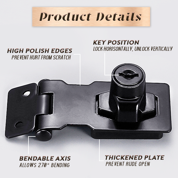 Round-the-corner Door Lock Plate – dinoinbox