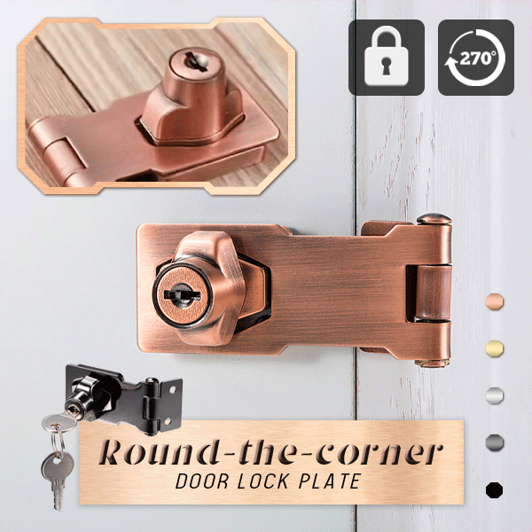 Round-the-corner Door Lock Plate – dinoinbox