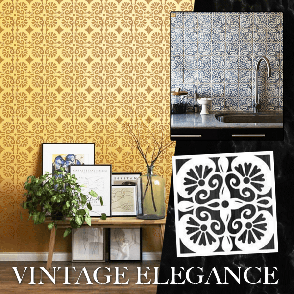 16 style Mandala Tile Stencils Set Wall Painting Floor Cutout Painting ...